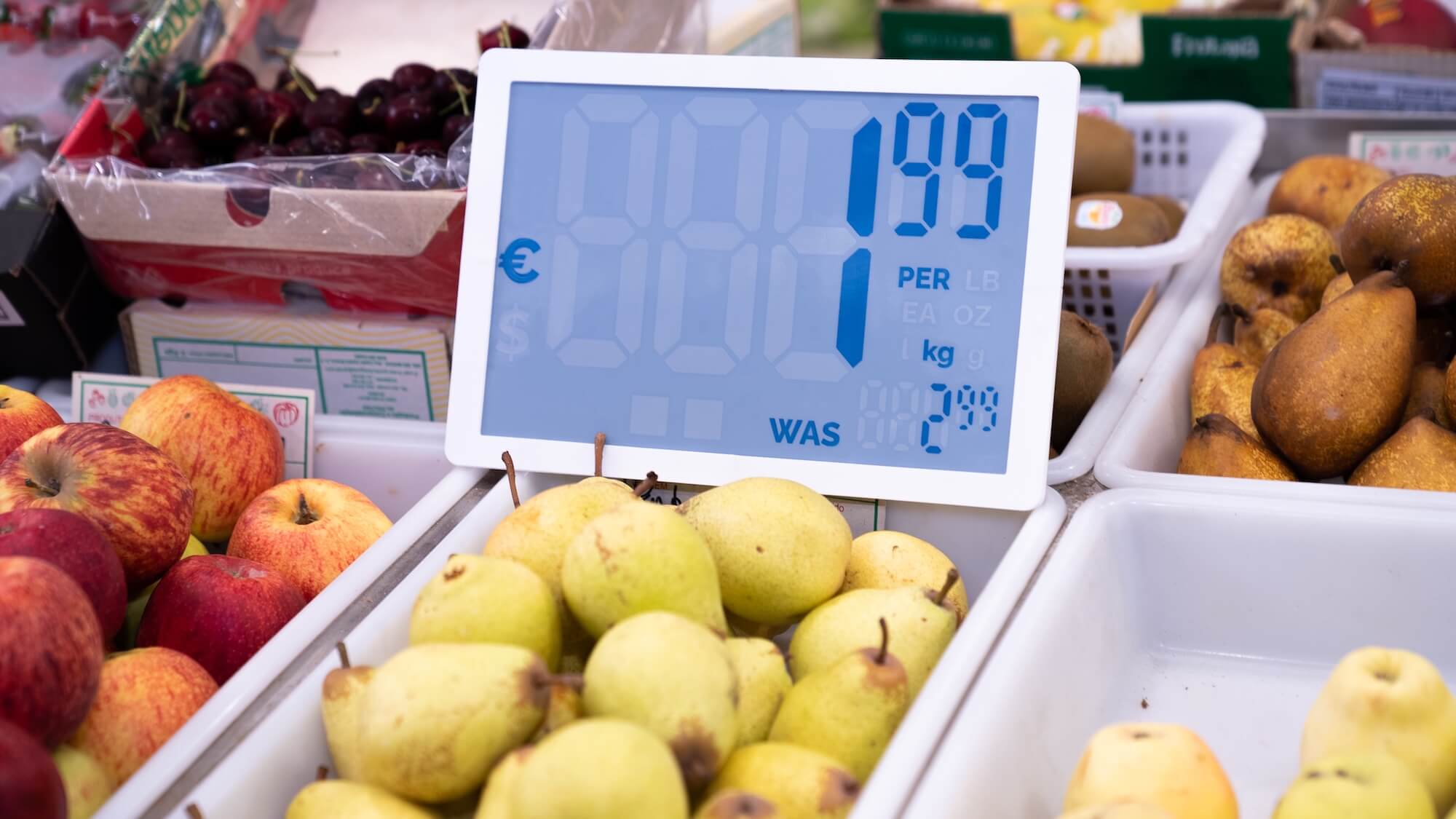 Figure 1: Large Format Electronic Shelf Label