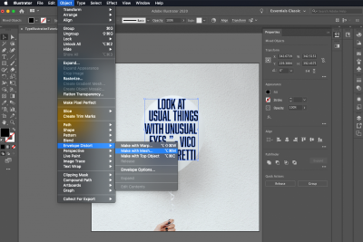 Create Text Illustrations with Envelope Distort | RSD News