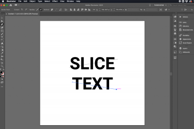 Split Text in Adobe Illustrator using Text Slice | RSD News