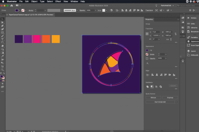Create Layered Cut Out Paper in Adobe Illustrator | RSD News