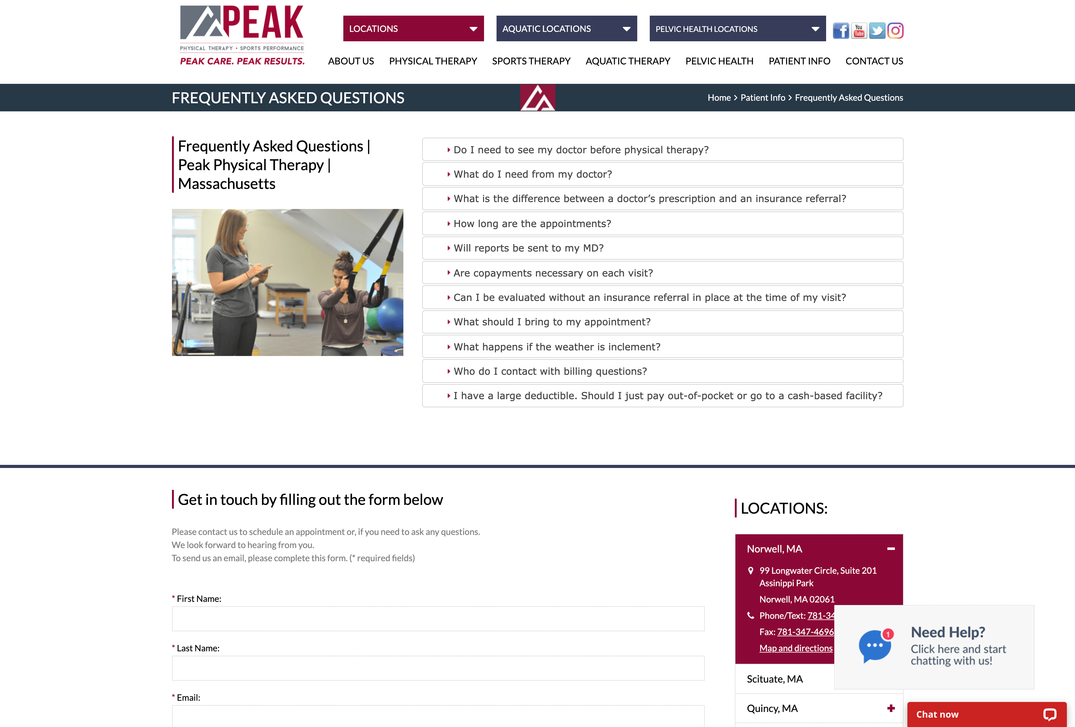 Physical Therapy Webflow Website Rebuild | RSD News