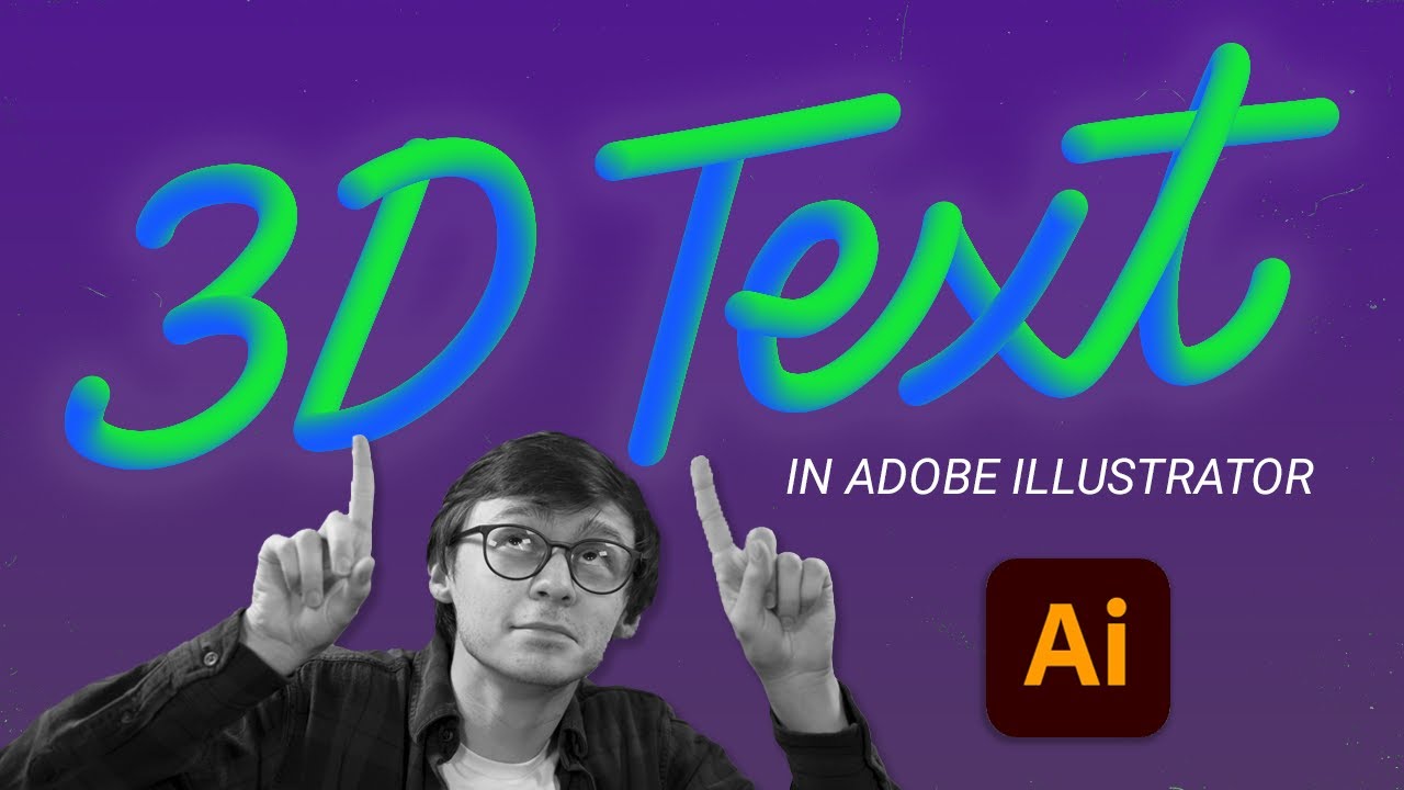 3D Text Effect in Adobe Illustrator Video | RSD
