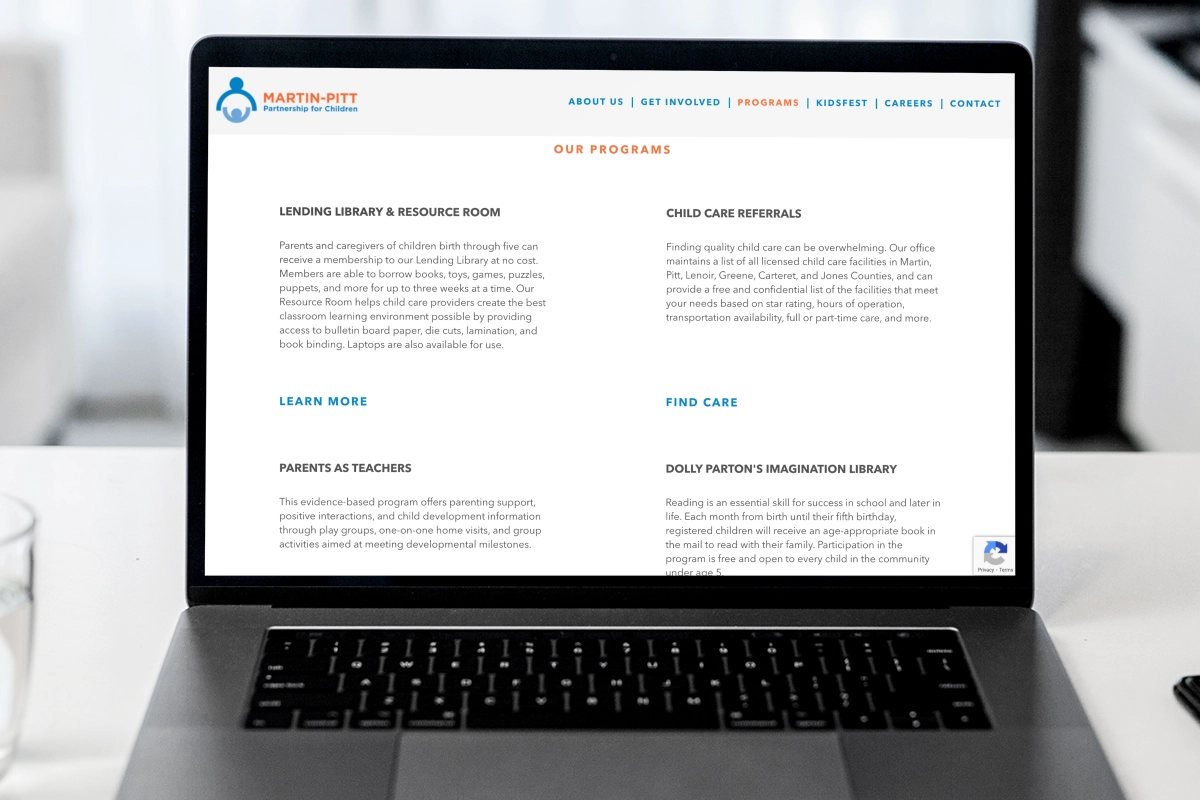 Wordpress Case Study | Martin-Pitt Partnership for Education | Red Shark Digital