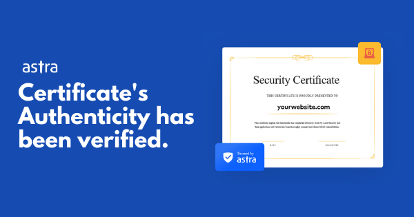 VAPT Certification by Astra Security