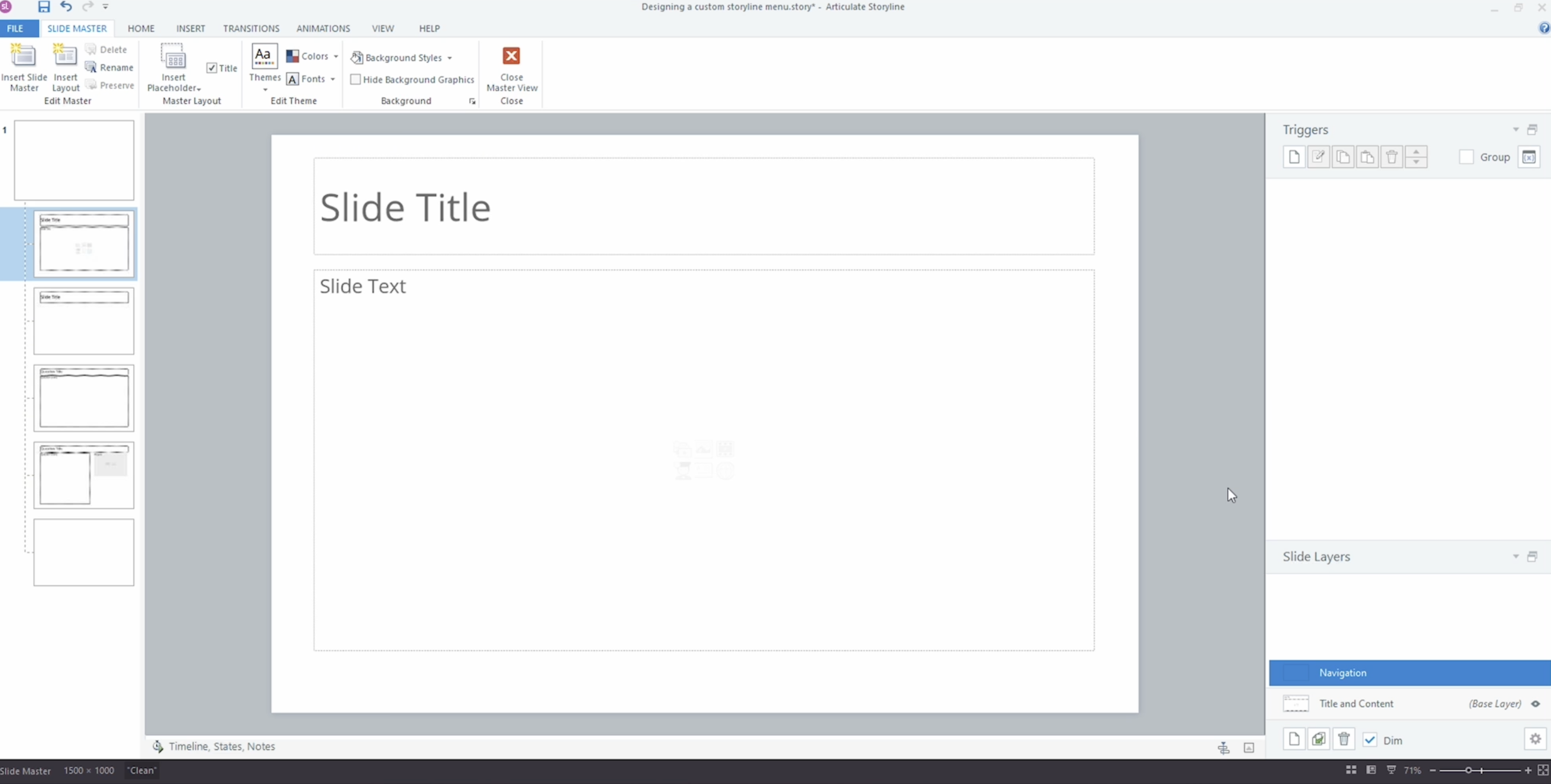 Build a custom dropdown menu in Storyline