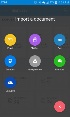 Create an Electronic Signature on Your Android | Signeasy