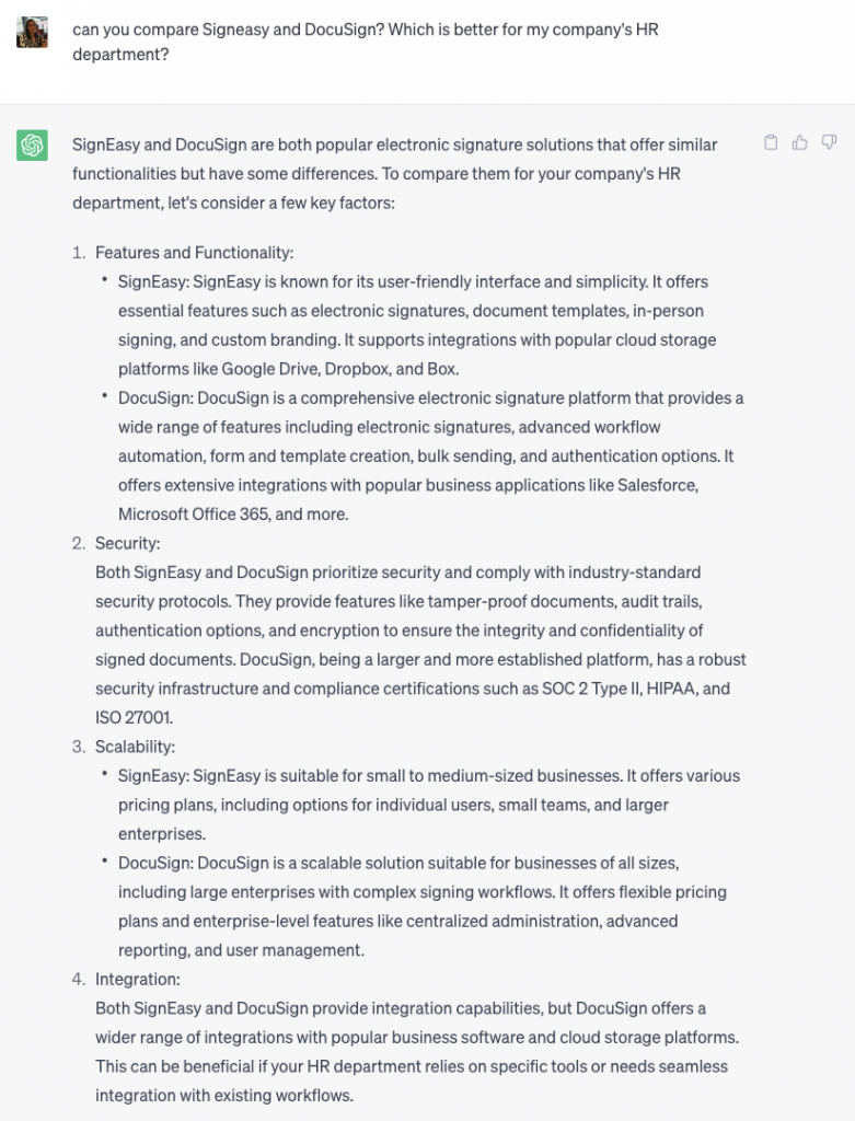Embracing ChatGPT in contract workflows with caution | Signeasy