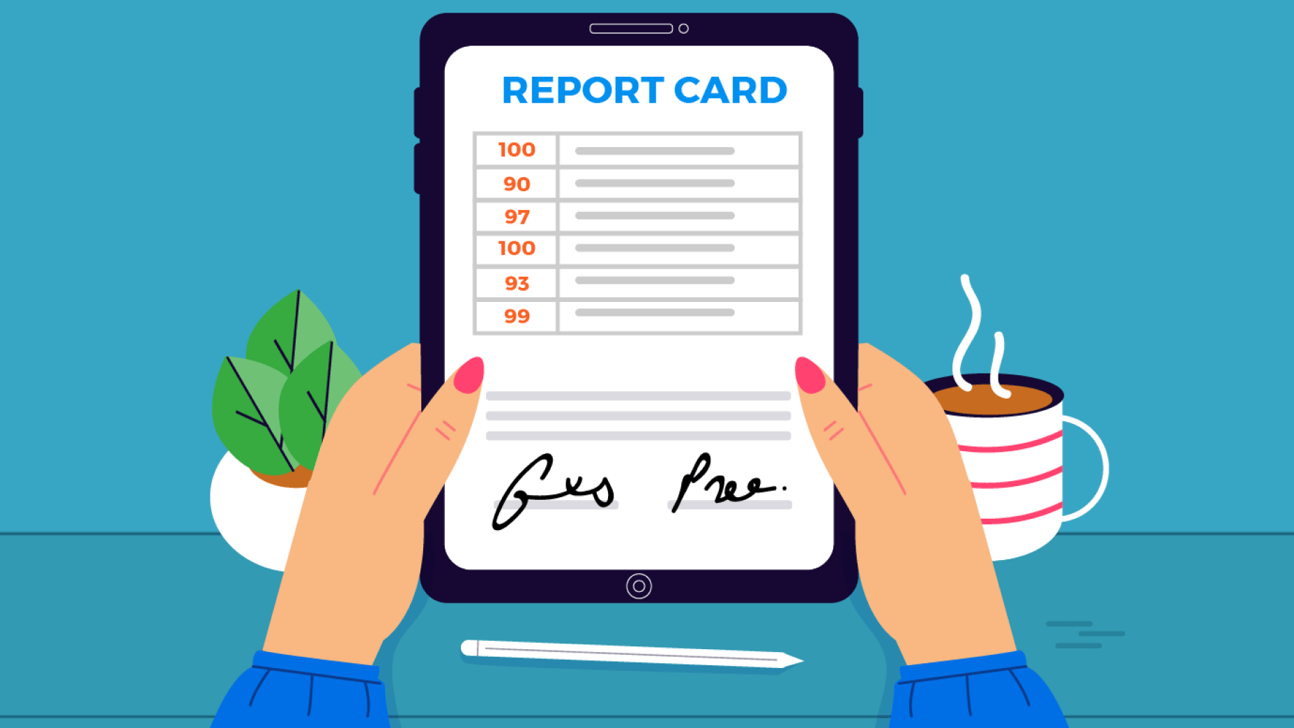 How to sign report cards online | Signeasy