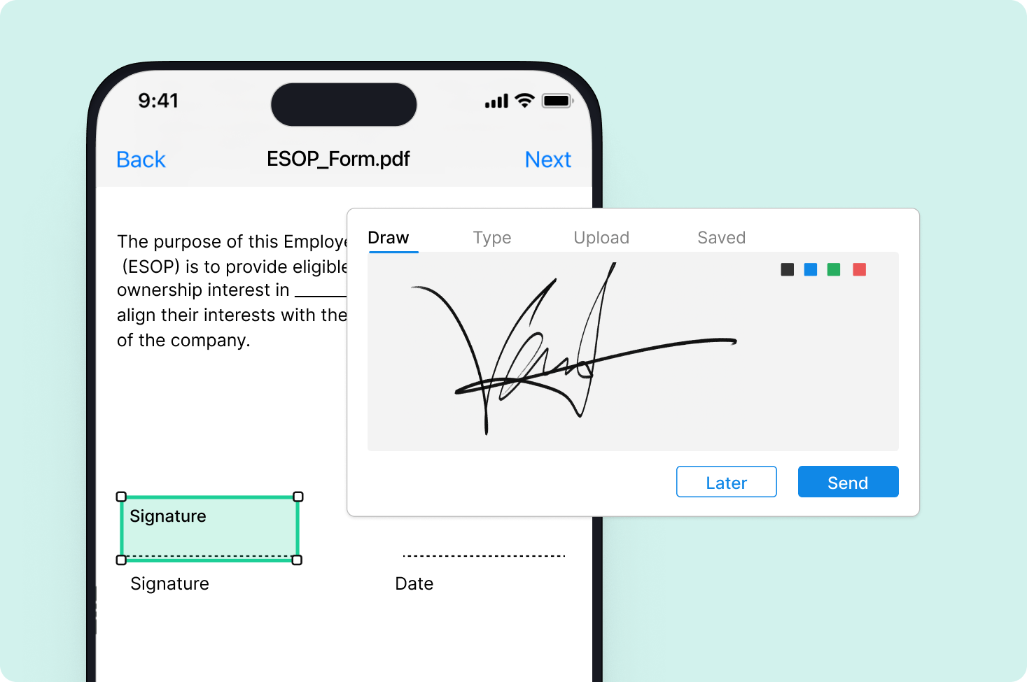 eSignature Solution for Banking and Financial Services | Signeasy