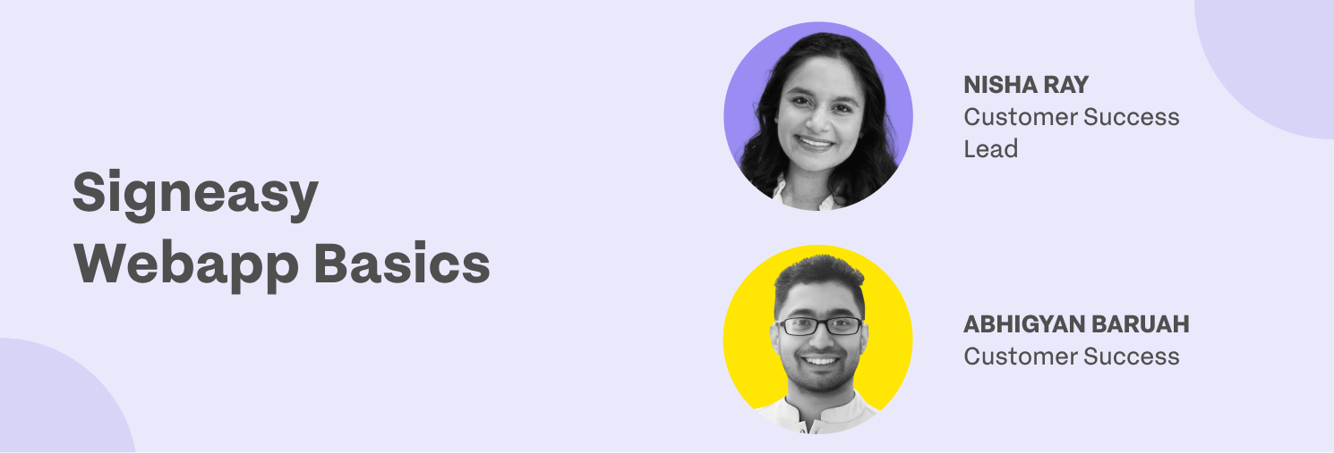 Webinar | Signeasy Web App Basics | Signeasy