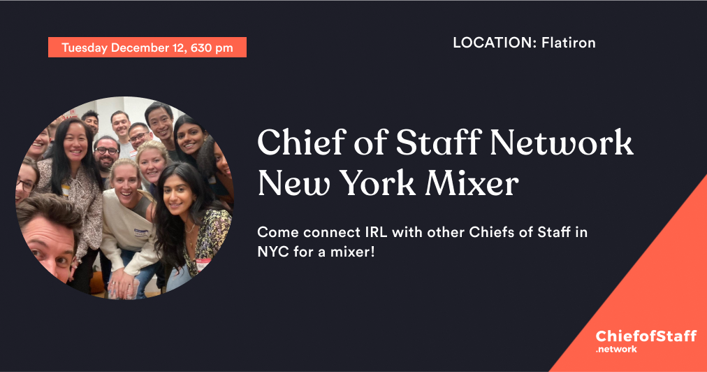 Katie Hendrickson | Chief of Staff Network Alumni