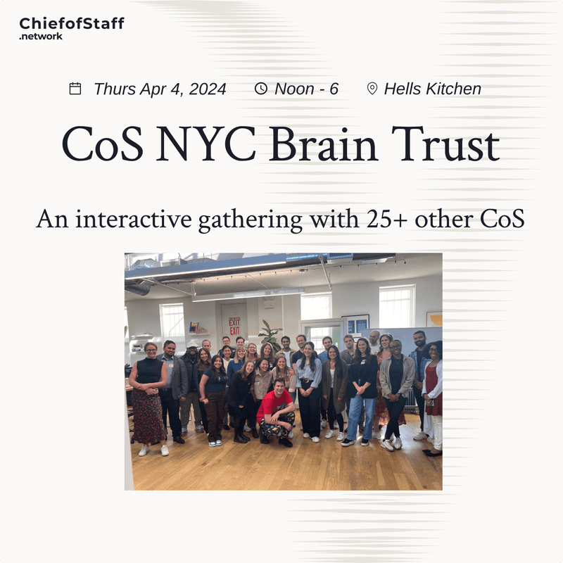 Chief of Staff Leveling Framework