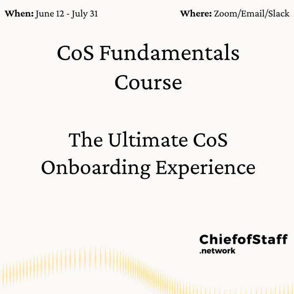 Events | Chief of Staff Network