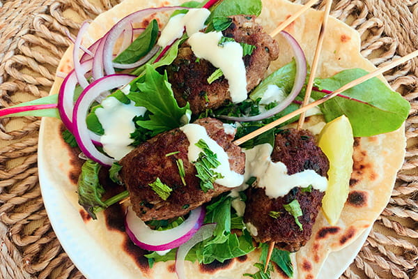 Quick and Easy Lamb Kofta Flatbreads | Little Aussie Communities
