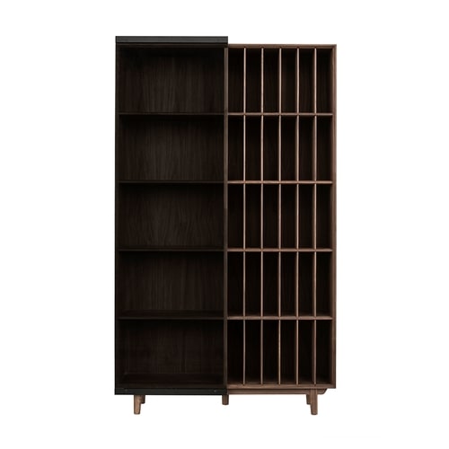 Black Walnut Infinity Bookcase | Living in Design
