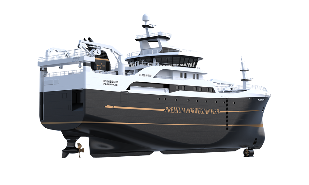 First fishing vessel with pulling azimuth propulsion from Brunvoll