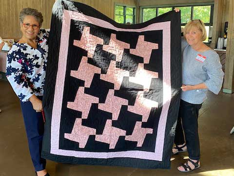 Winner of Donated Telephone Themed Quilt