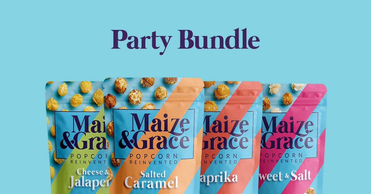 Maize & Grace Gourmet Popcorn | 4 Bag Gourmet Intro Bundle