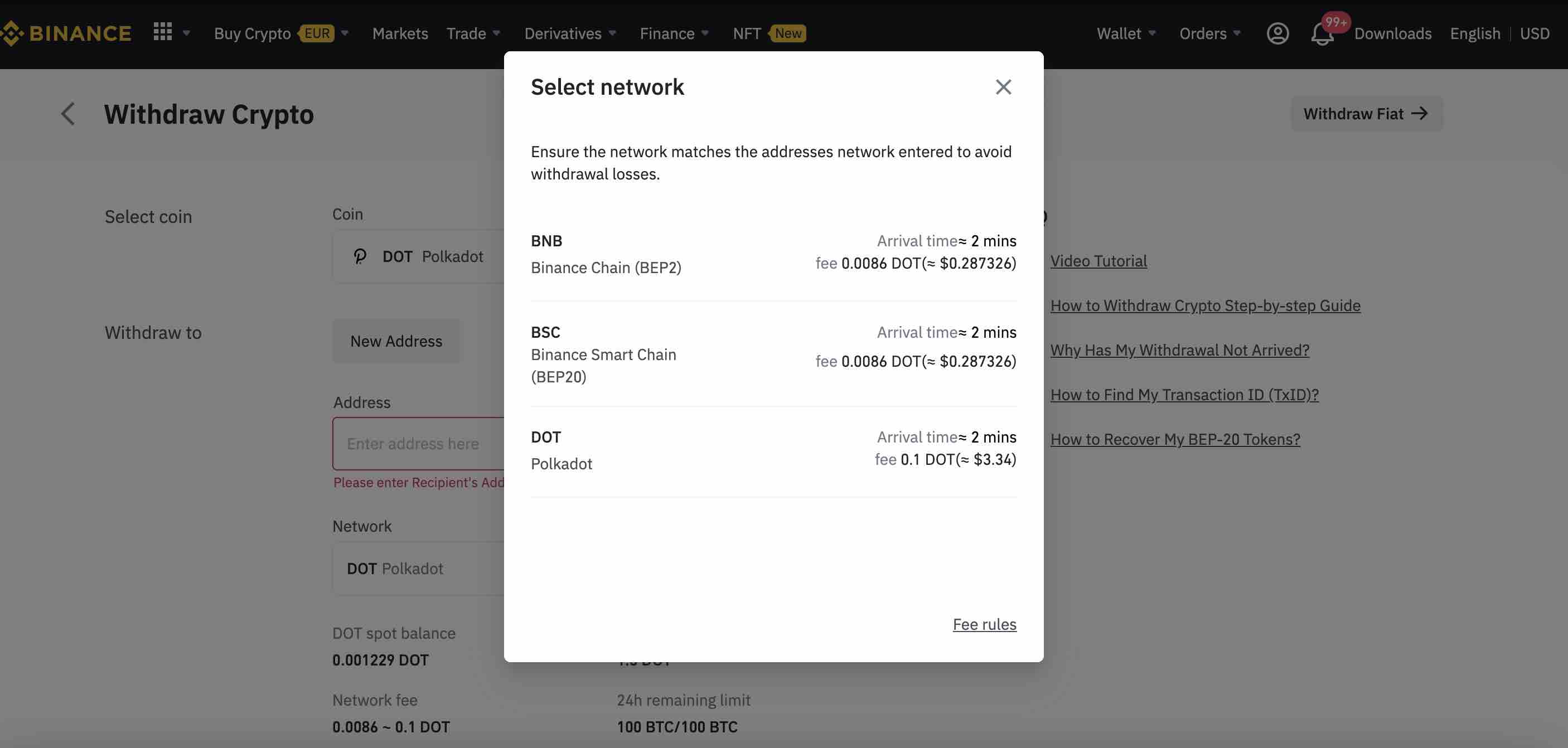How to set up a Polkadot.js Polkadot wallet and send $DOT to it