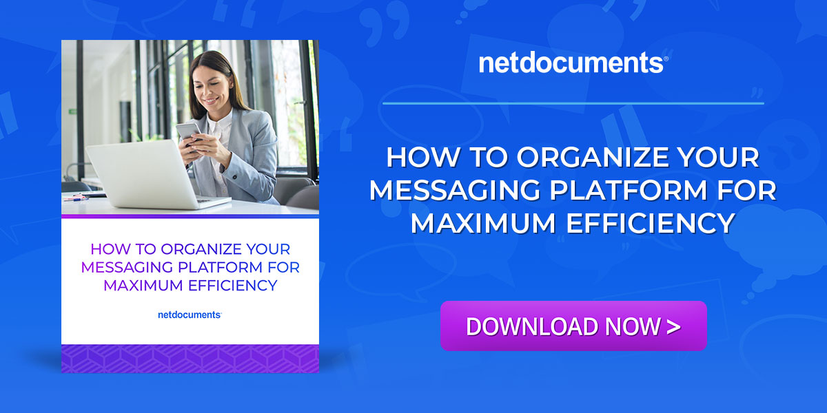 How to Optimize Your Real-time Messaging Platform | NetDocuments