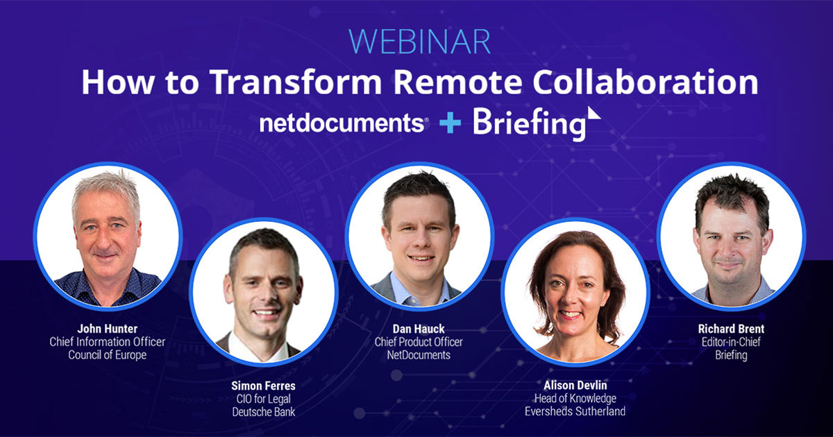 How to Transform Remote Collaboration | NetDocuments