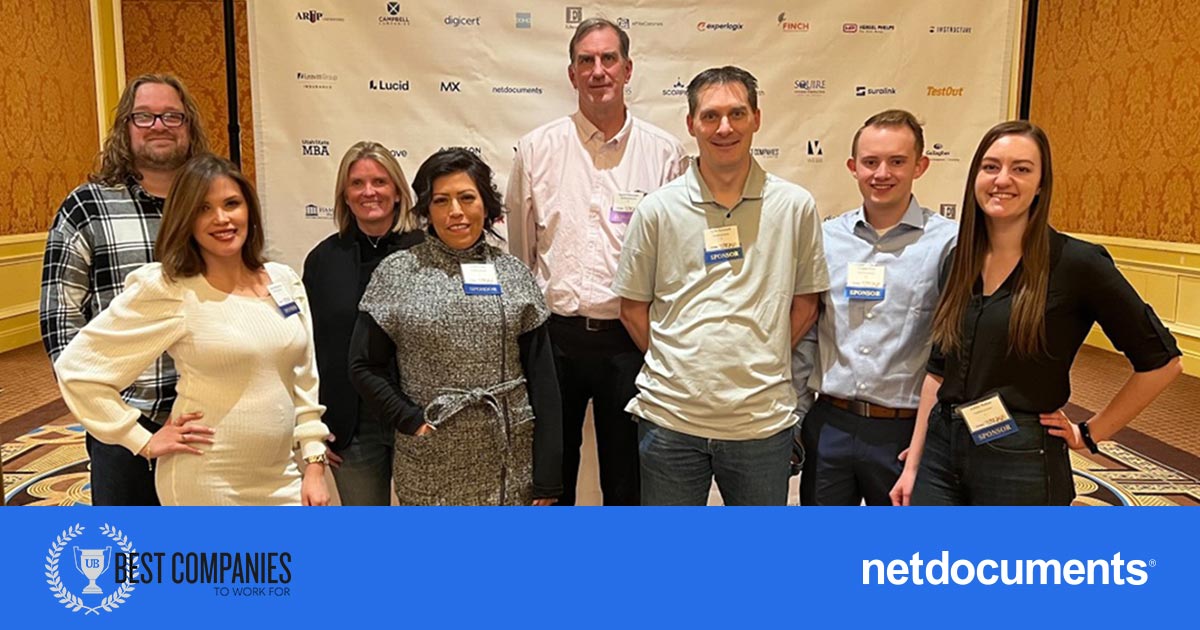 NetDocuments Crowned ‘Best Companies to Work For’ in 2021 ...