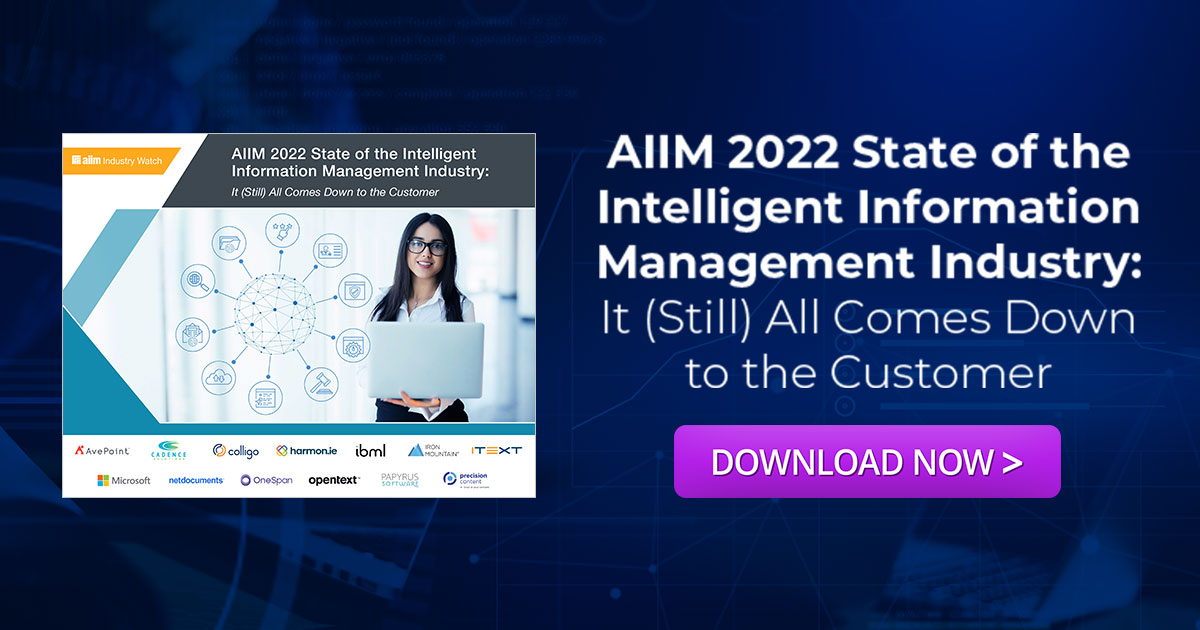 2022 State of the Intelligent Information Management Industry ...