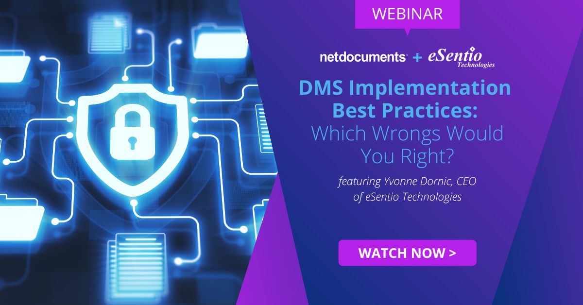 DMS Implementation Best Practices | NetDocuments