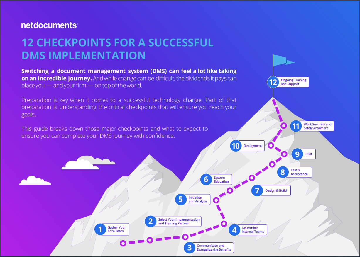 How to Successfully Switch Your DMS | NetDocuments