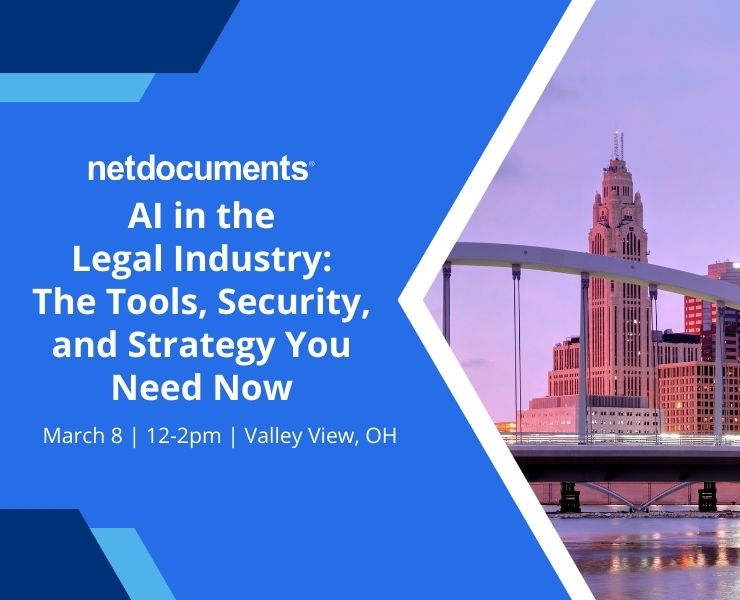Join Us At Our Next Event! - NetDocuments