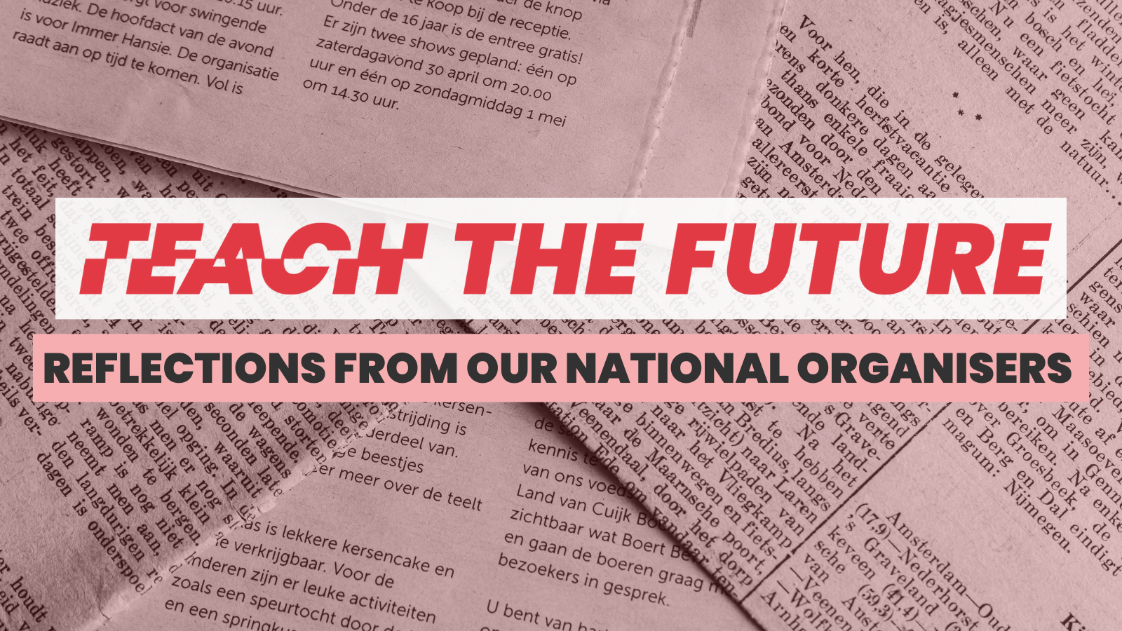 Teach the Future Student Staff - National Organiser Reflections