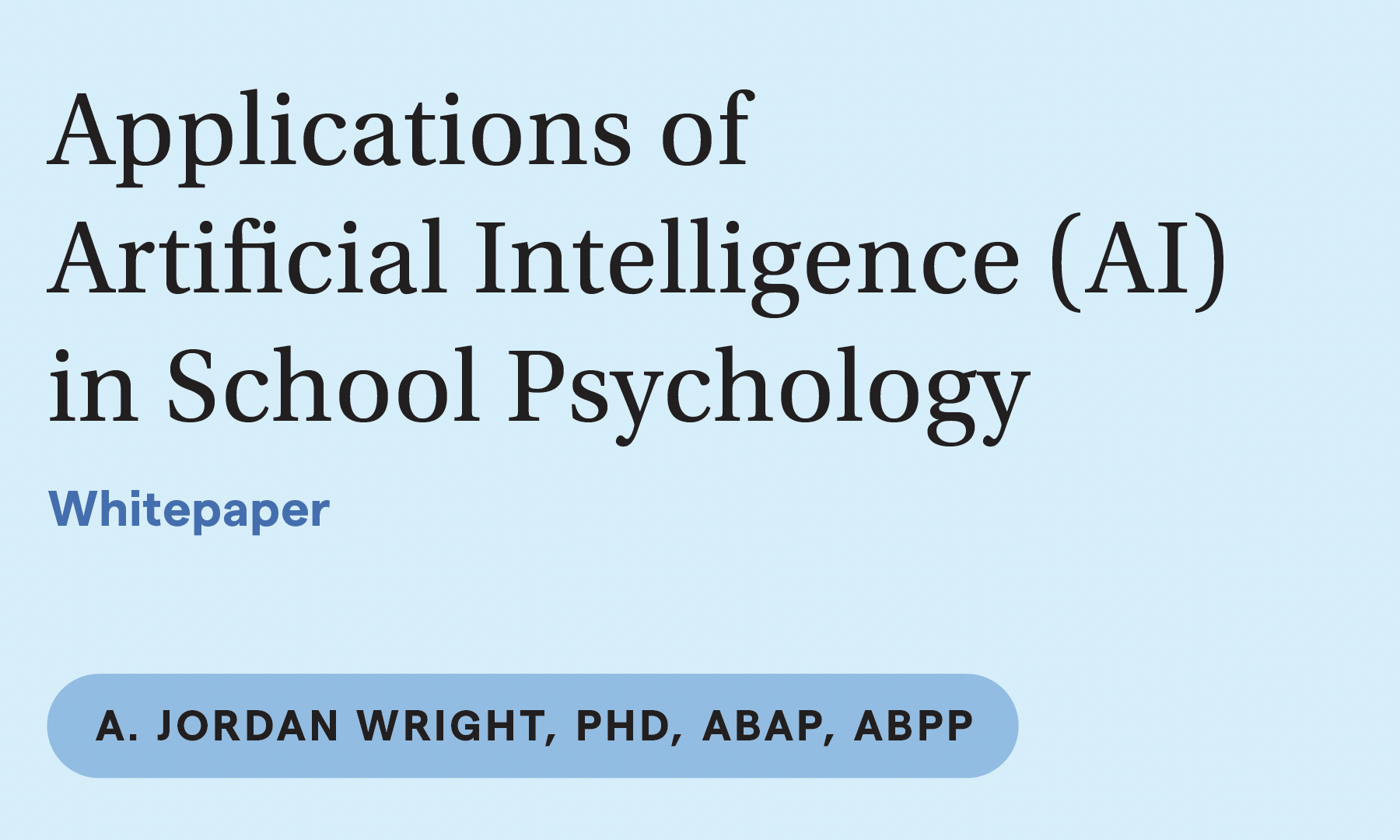 Whitepaper: Applications of Artificial Intelligence (AI) in School ...
