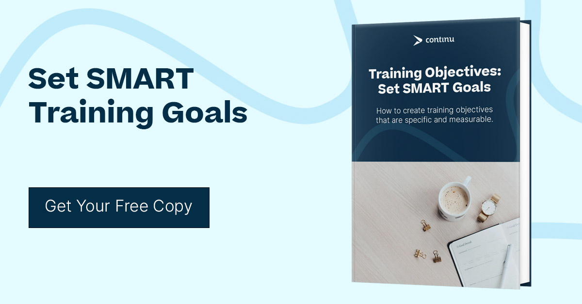 Training Objectives: Set SMART Goals