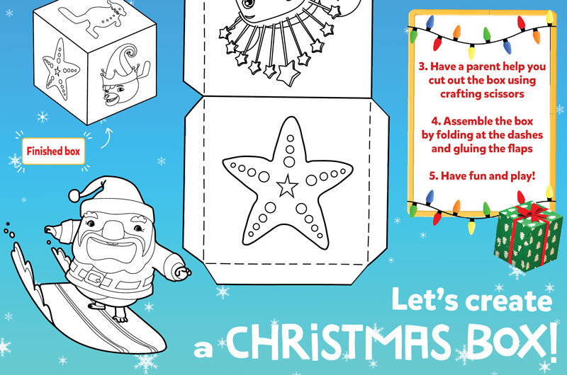 Kangaroo Beach Activity Sheets: Christmas Box