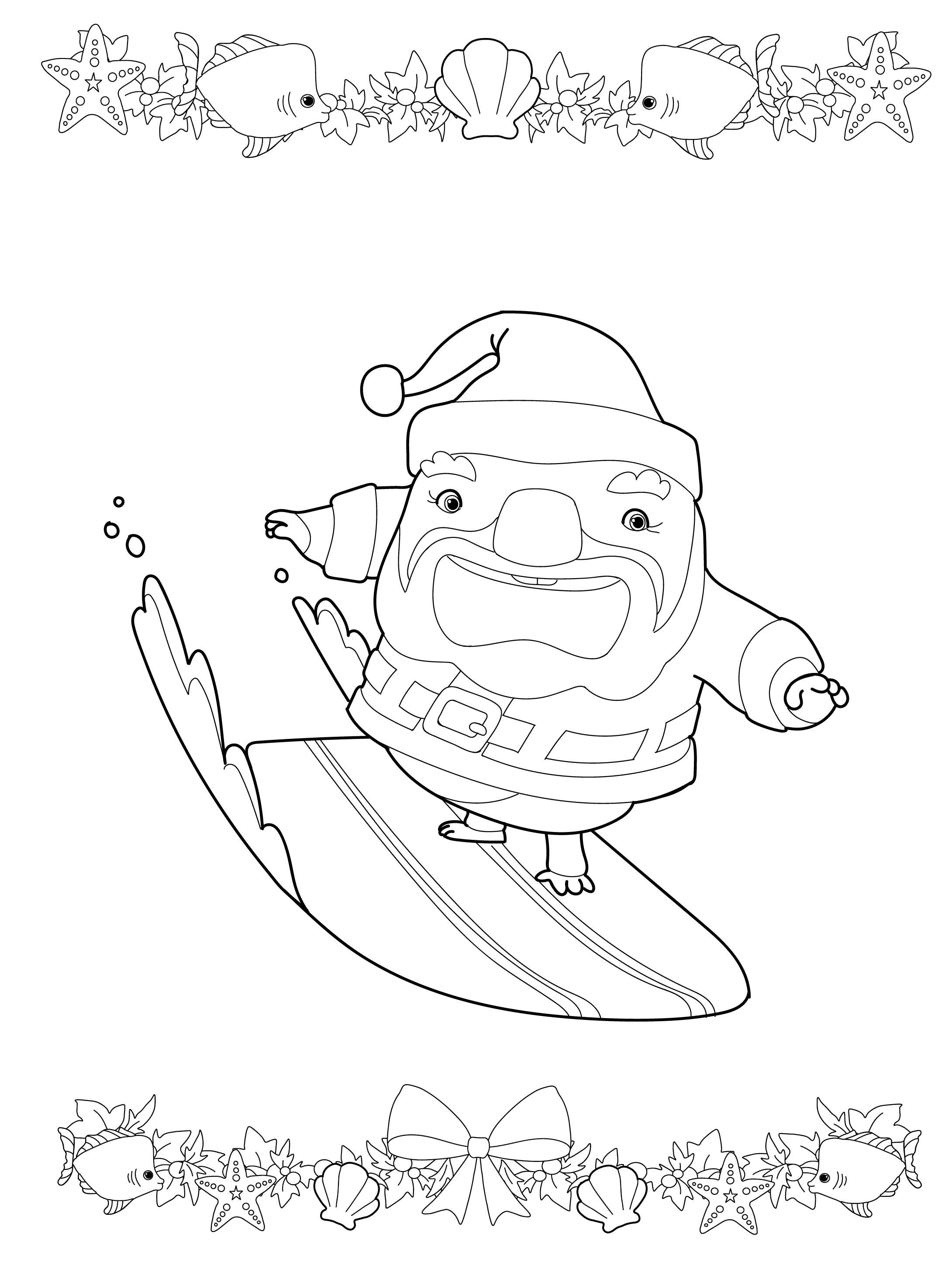 Kangaroo Beach Activity Sheets: Big Trev surfs