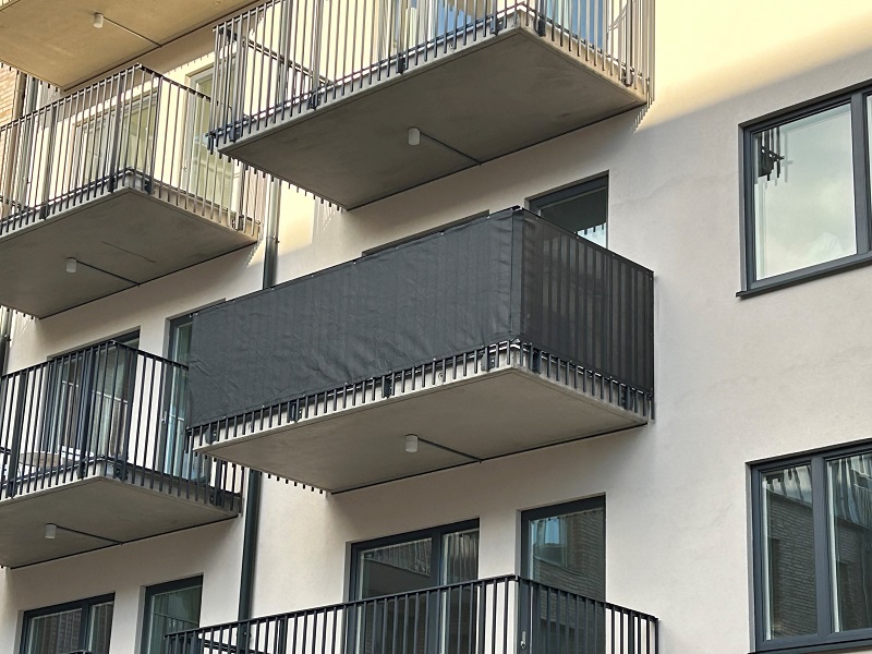 Balkongskydd av flamskyddad Polypropylen | ScanCord AB