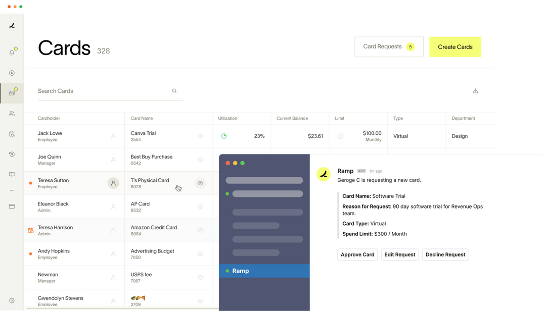 Ramp - The Corporate Card That Helps You Spend Less