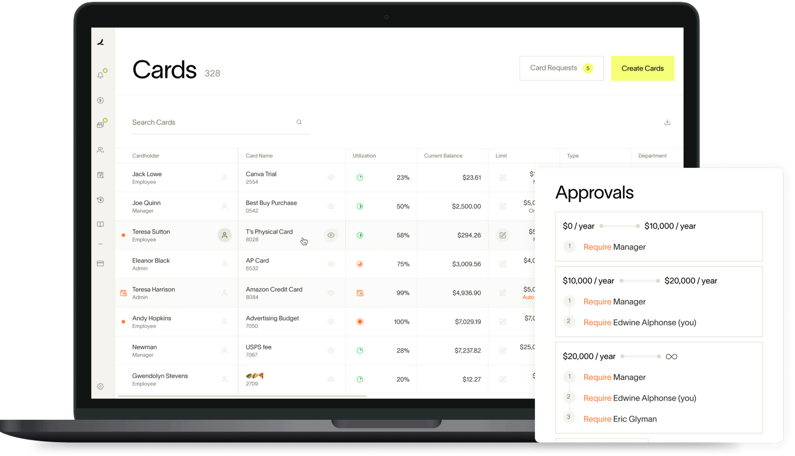 Industry-leading Card Controls