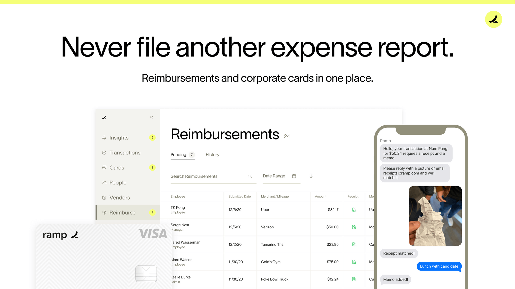 Introducing Ramp reimbursements