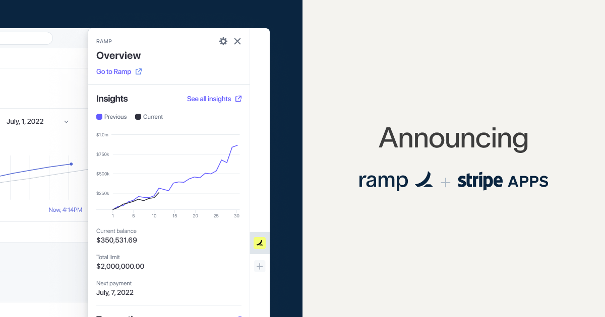 Announcing the Ramp Stripe App to deliver a unified, real-time view of ...