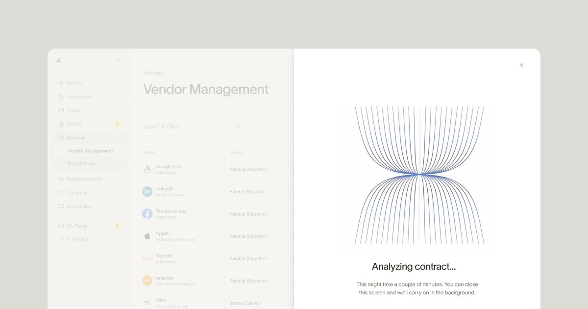 Ramp Vendor Management + Price Intelligence