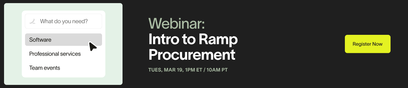 What are the four different types of procurement?