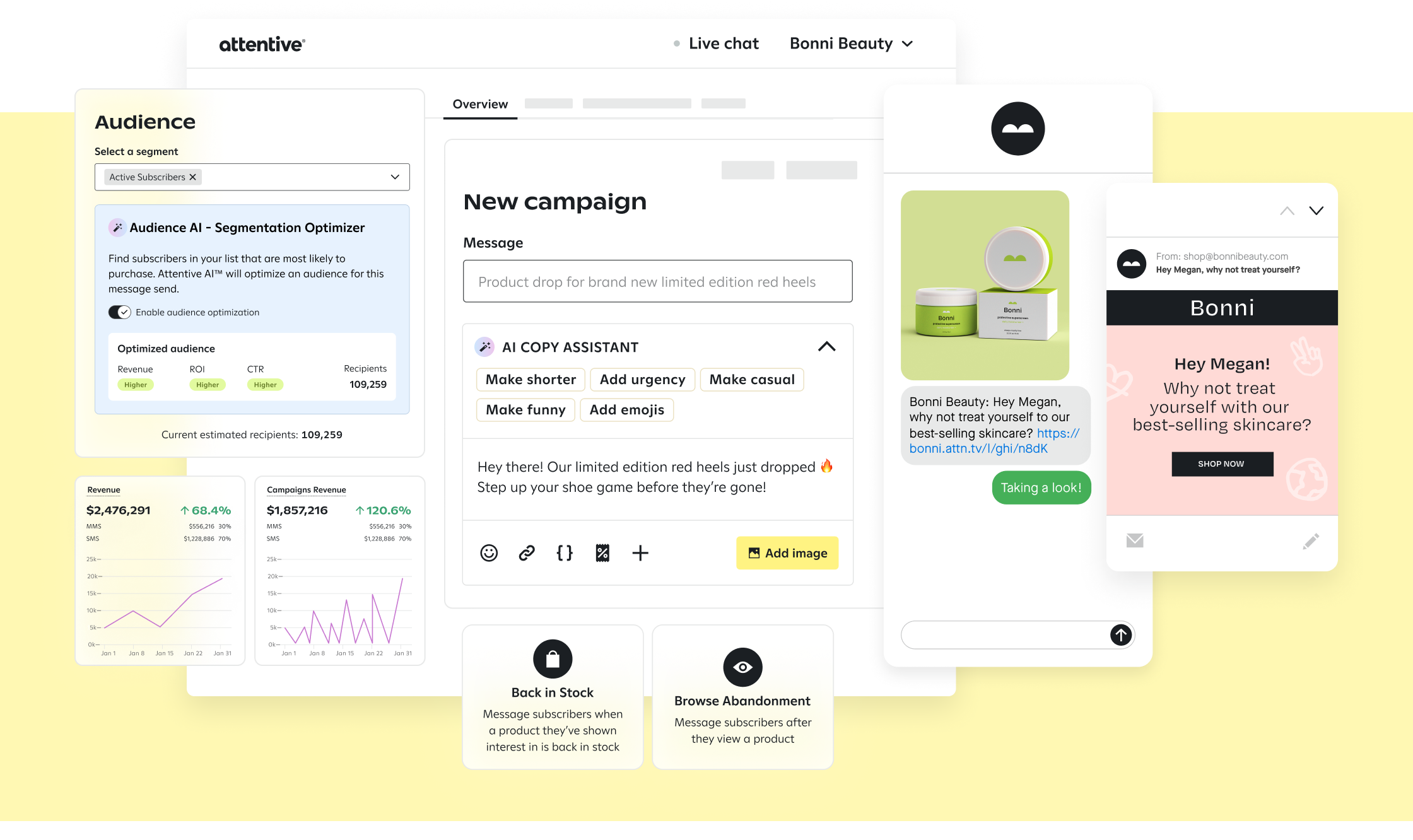 Why Choose Attentive? Personalized Customer Engagement | Attentive