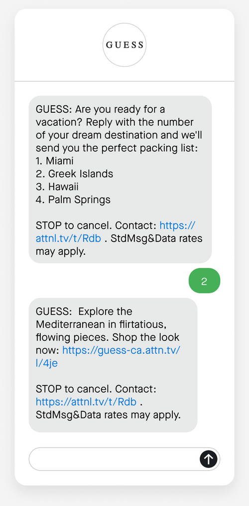 SMS Marketing Examples We Love | Attentive