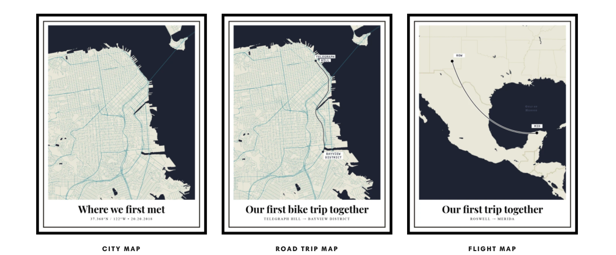 atlas.co - 人生の思い出をオリジナルマップでプレゼント｜導入事例｜Mapbox Japan