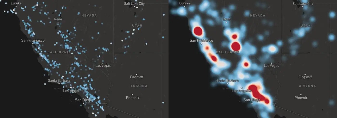 Mapbox GL JSでヒートマップを作成する｜Mapbox Devlog｜ブログ｜Mapbox Japan