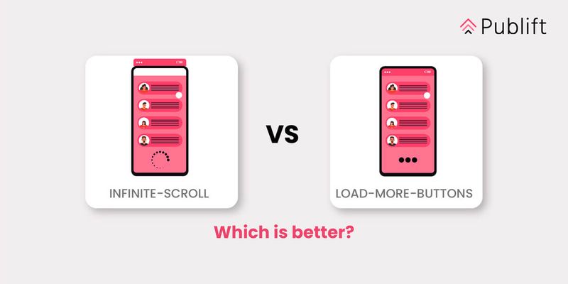 Infinite scroll vs load more button: which is better? | Publift