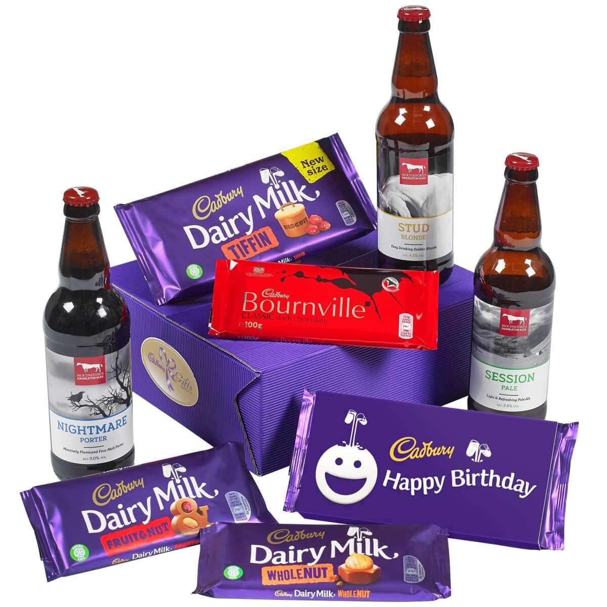 Hello Chocolate | Cadbury Birthday Bars & Beers Hamper