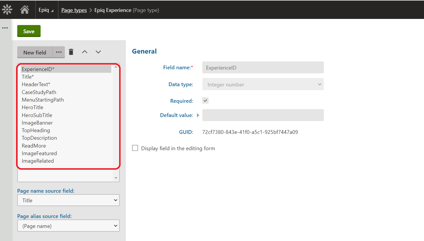 Creating Custom Page Types in Kentico