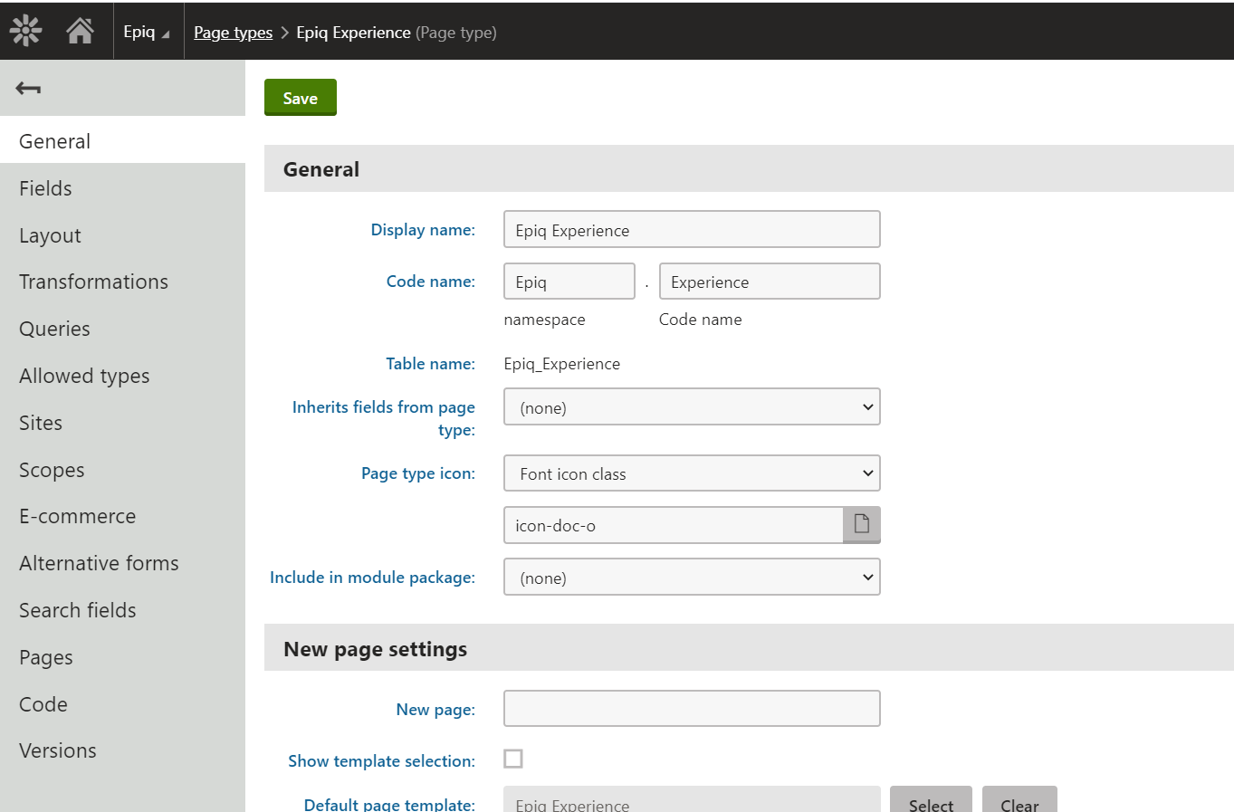 Creating Custom Page Types in Kentico